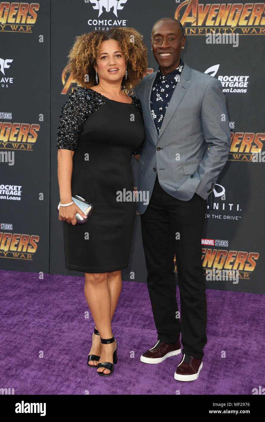 Hollywood, Ca. 23rd Apr, 2018. Don Cheadle, Bridgid Coulter, at the ...