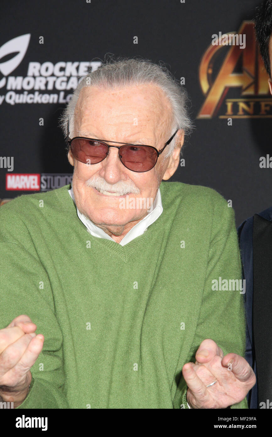 Stan Lee 04/23/2018 The World Premiere of "Avengers: Infinity War" held ...