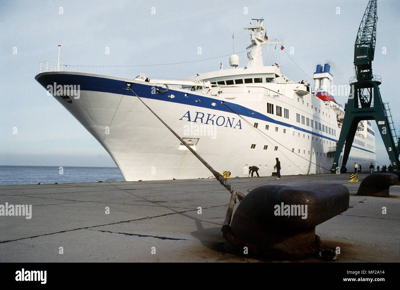 The passenger ship MS Arkona, formerly MS Astor and scene of the ZDF ...