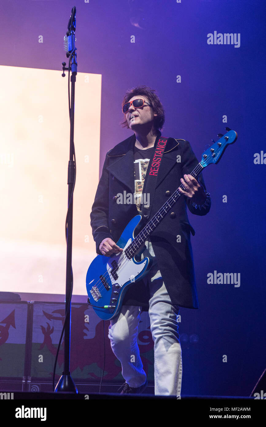 The lead singer of the band manic street preachers hi-res stock ...