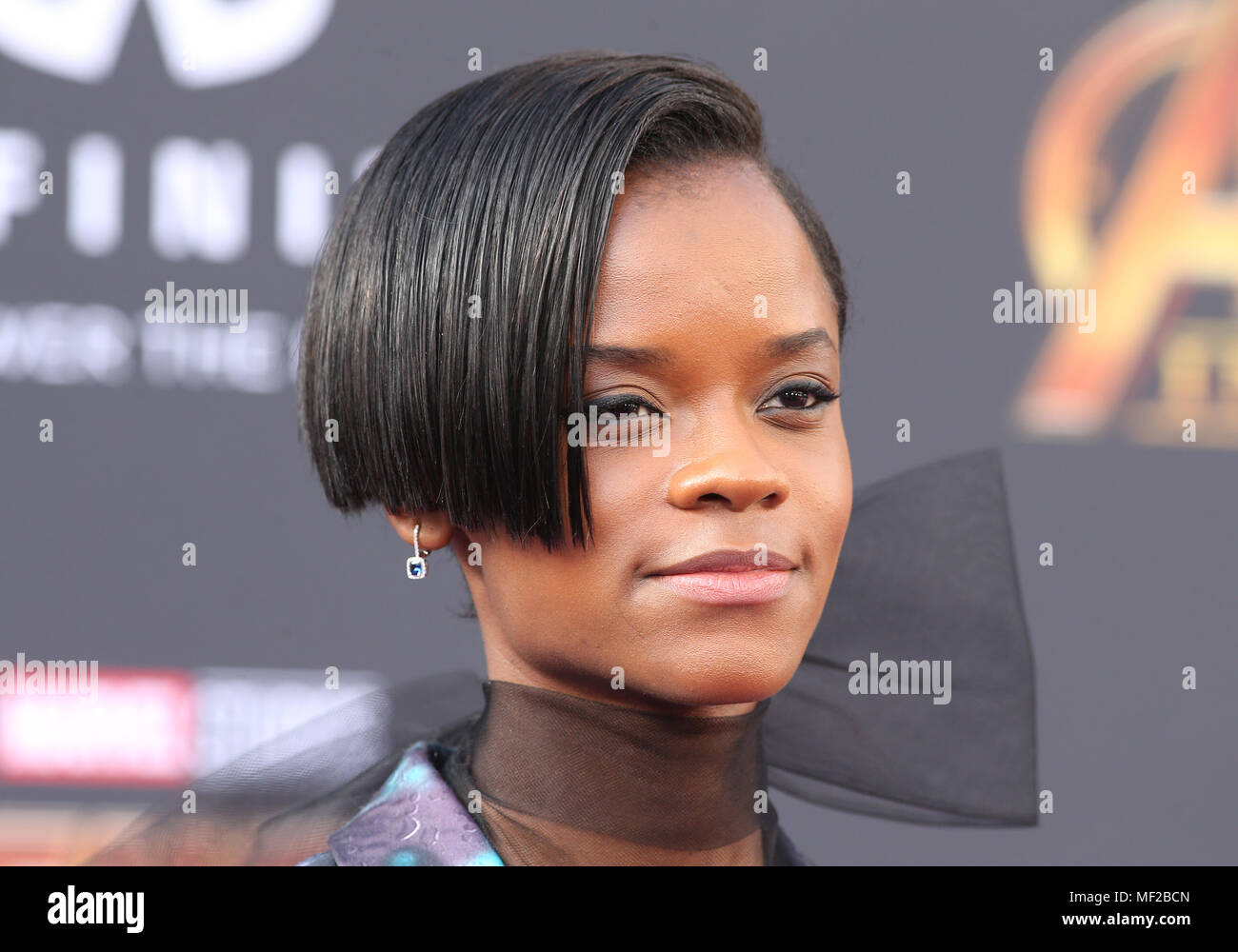Hollywood, Ca. 23rd Apr, 2018. Letitia Wright, at the World Premiere of ...