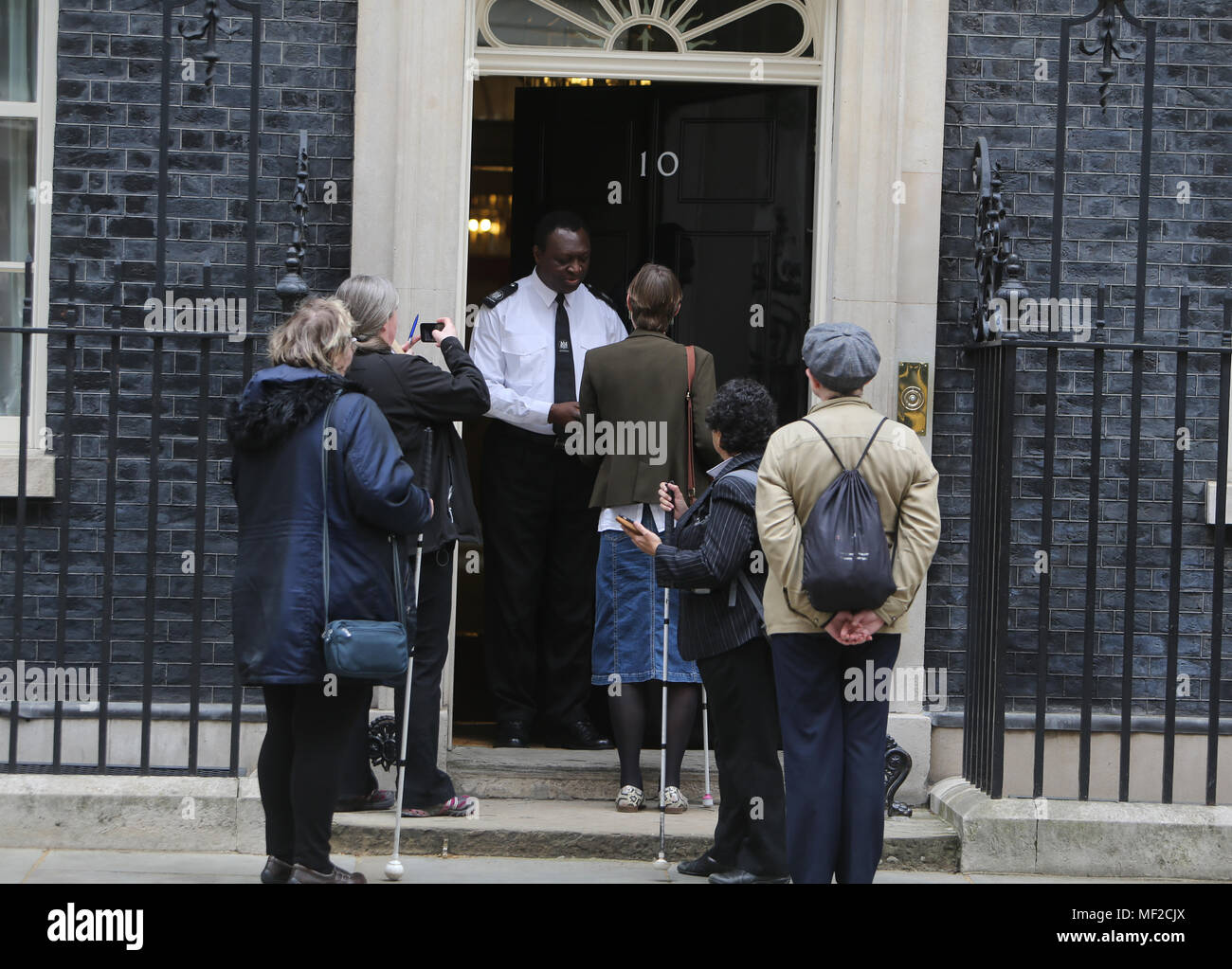 London UK 24 April 2018.Shared space is an urban design approach that ...