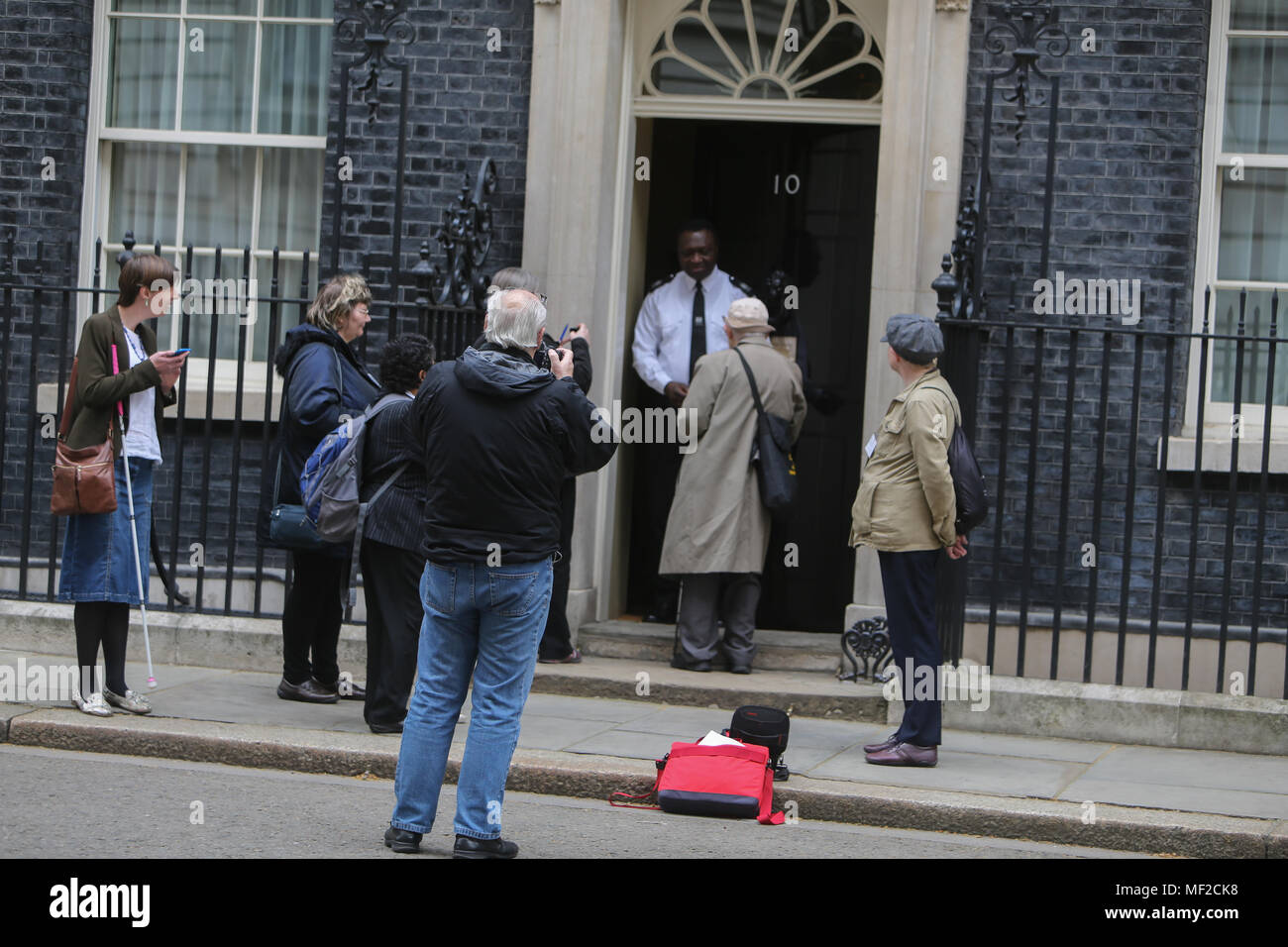 London UK 24 April 2018.Shared space is an urban design approach that ...