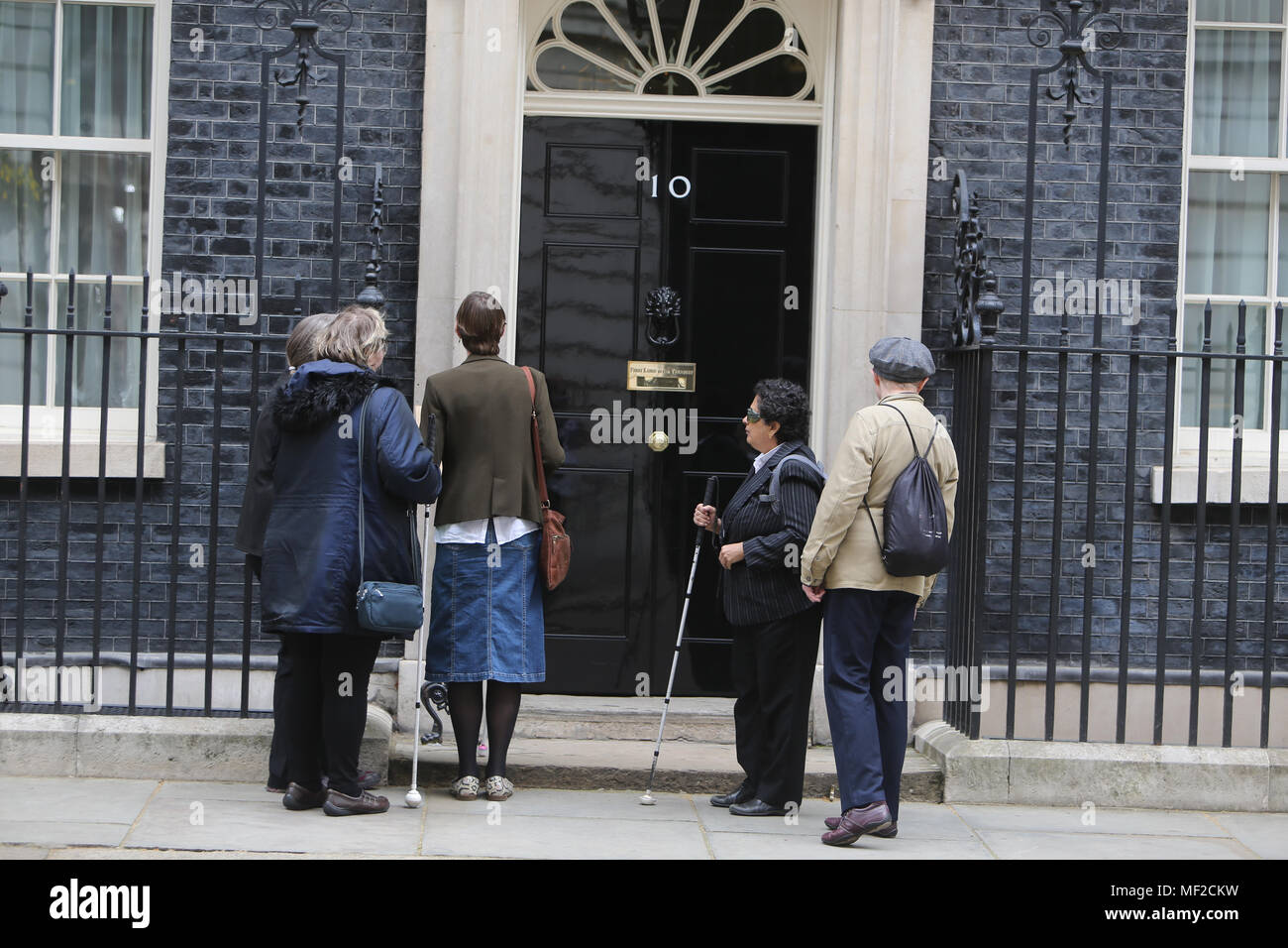 London UK 24 April 2018.Shared space is an urban design approach that ...