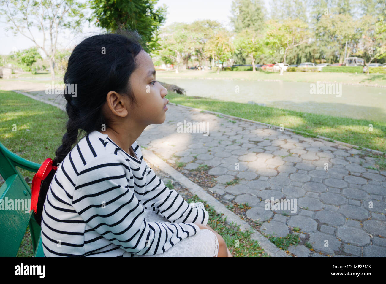 Girl sat in chair hi-res stock photography and images - Alamy