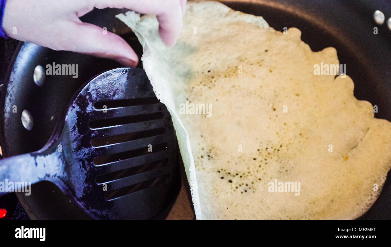 Making russian pancakes from scratch hi-res stock photography and ...