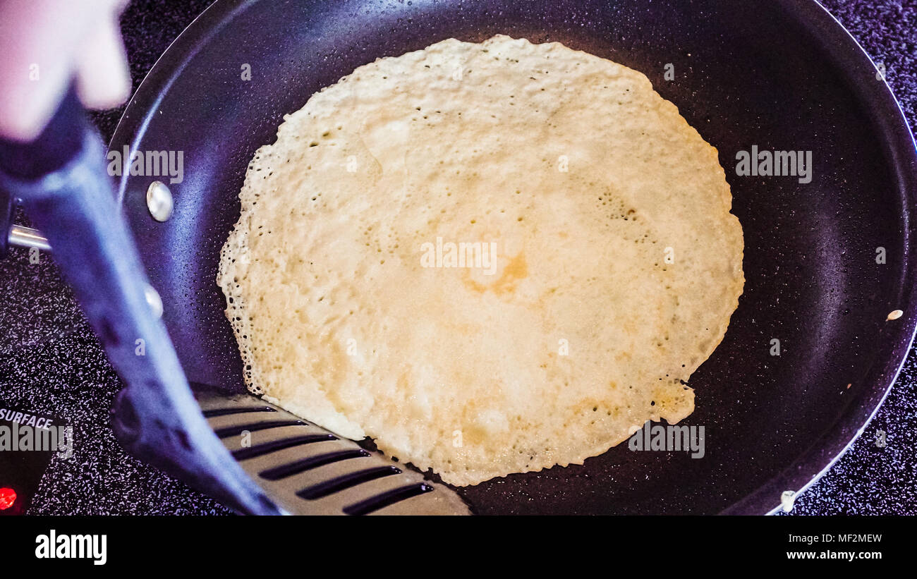 Making russian pancakes from scratch hi-res stock photography and ...