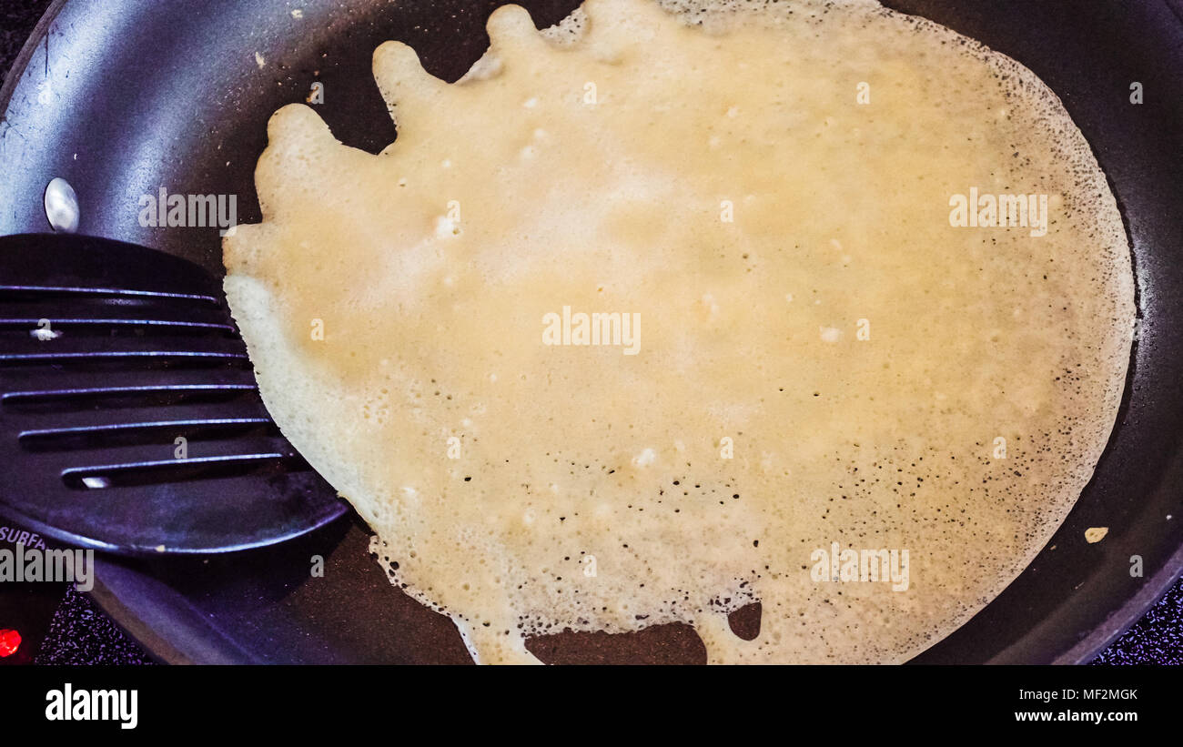 Making russian pancakes from scratch hi-res stock photography and ...