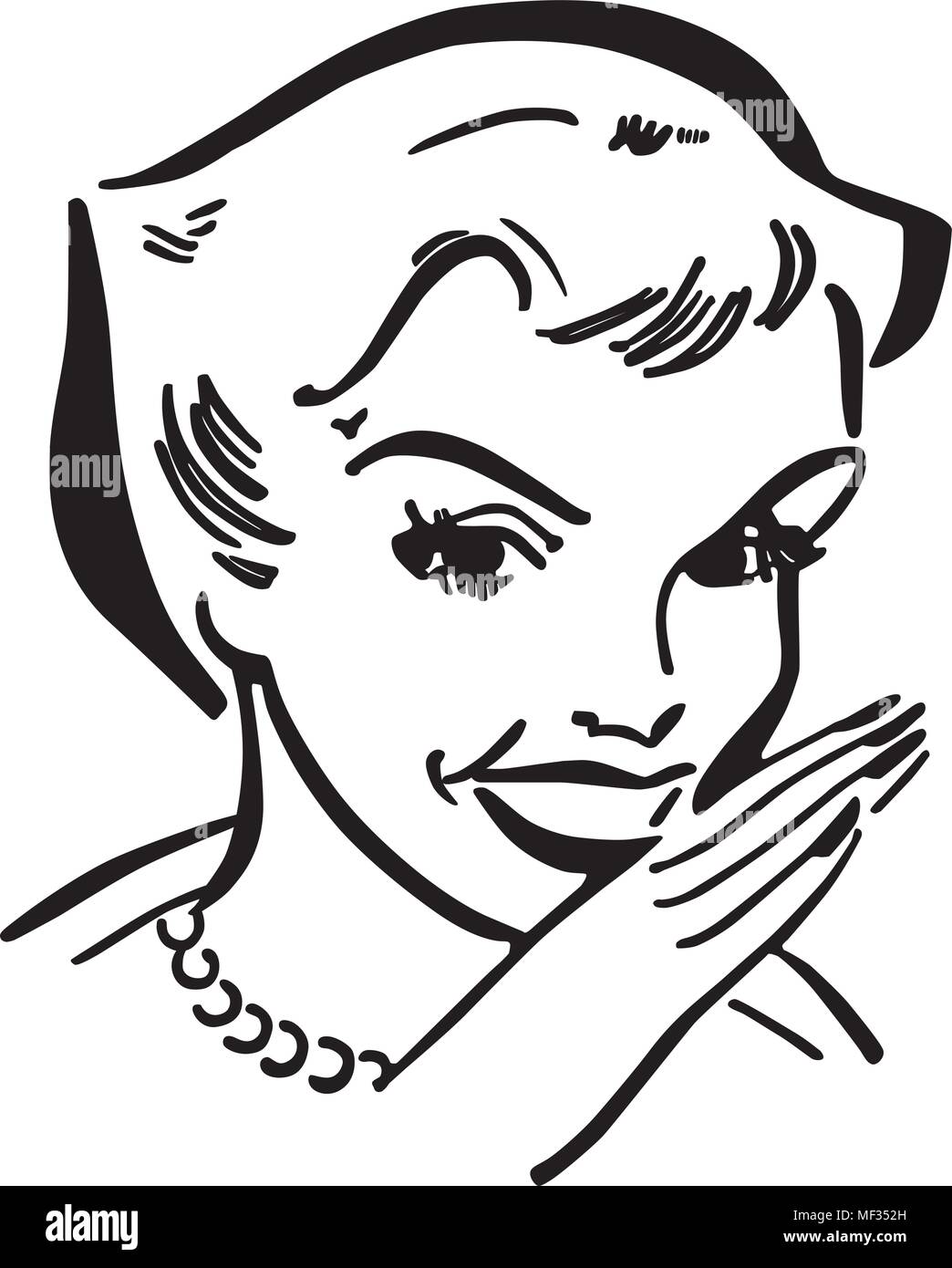 Women gossiping retro hi-res stock photography and images - Alamy