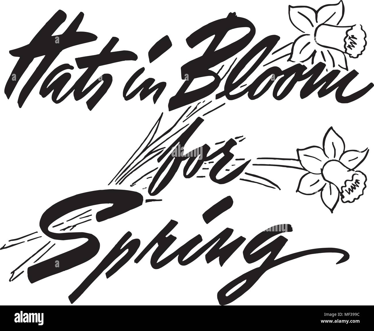 Ladies hats flowers Stock Vector Images - Alamy