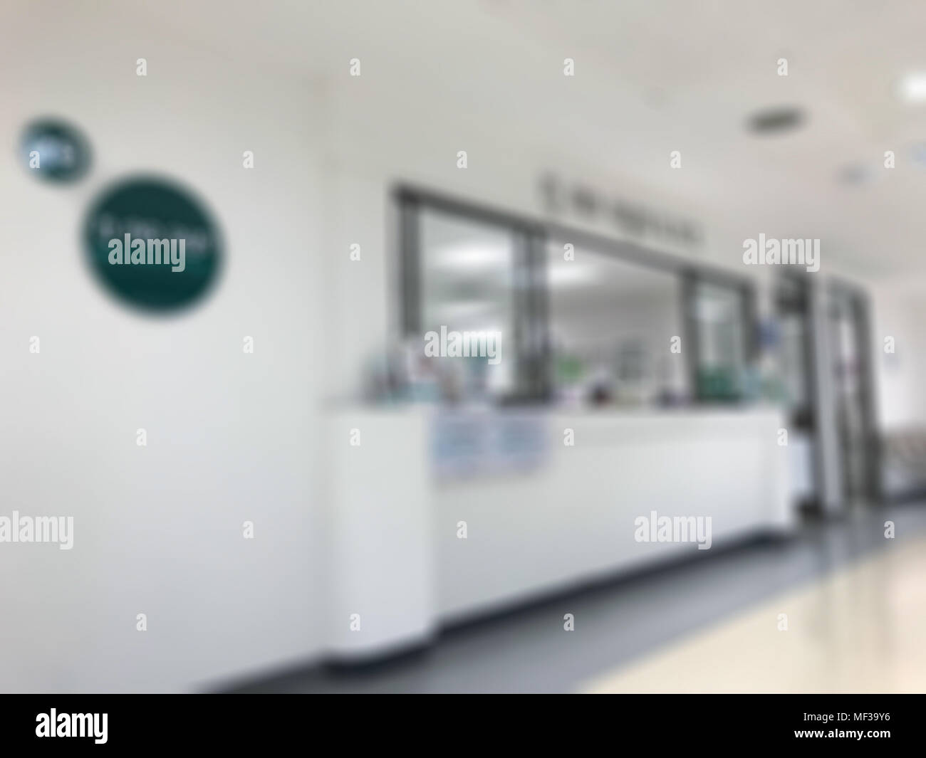 patient waiting doctor office interior medical cashier counter in ...