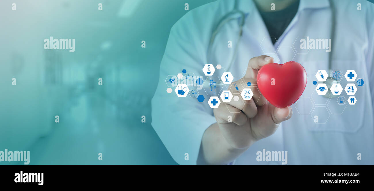 medicine heart Medicine doctor technology network concept medical ...