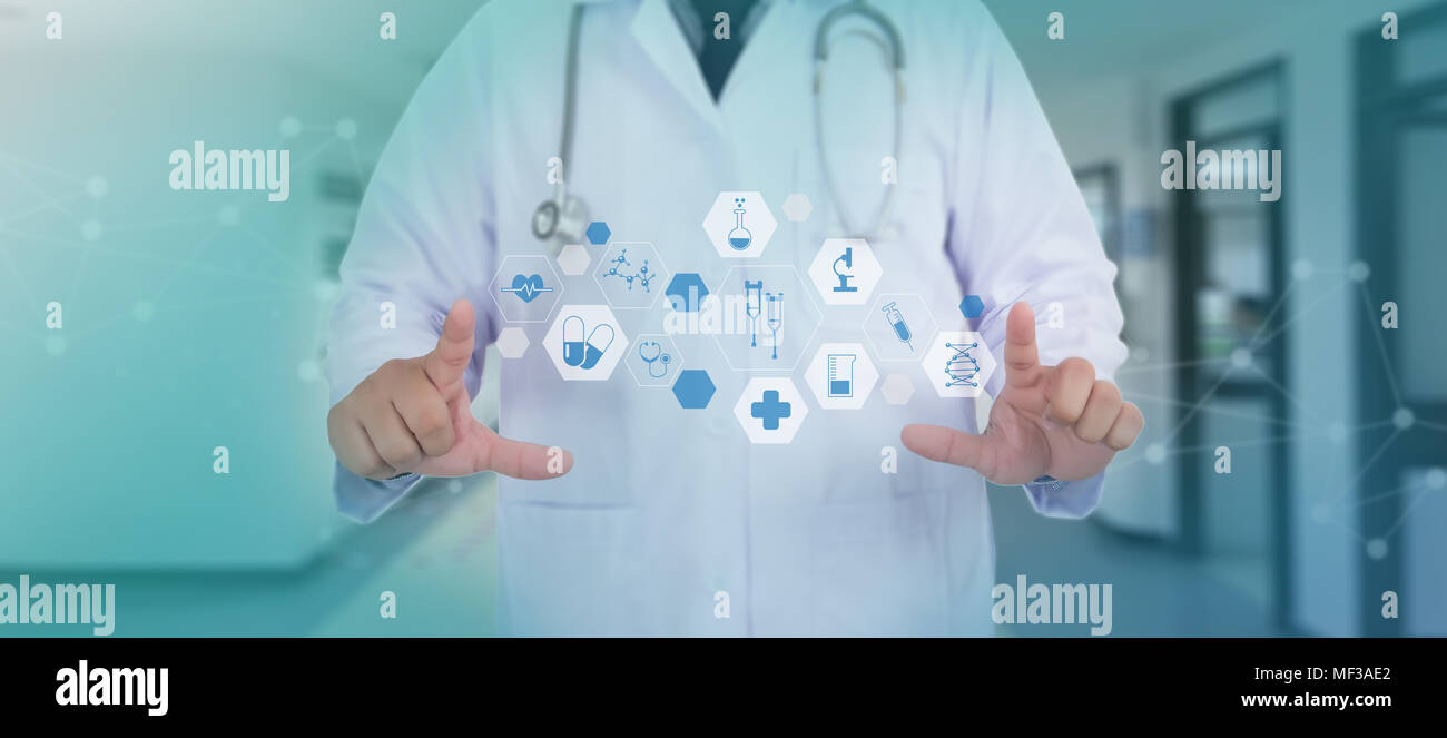 medicine heart Medicine doctor technology network concept medical ...