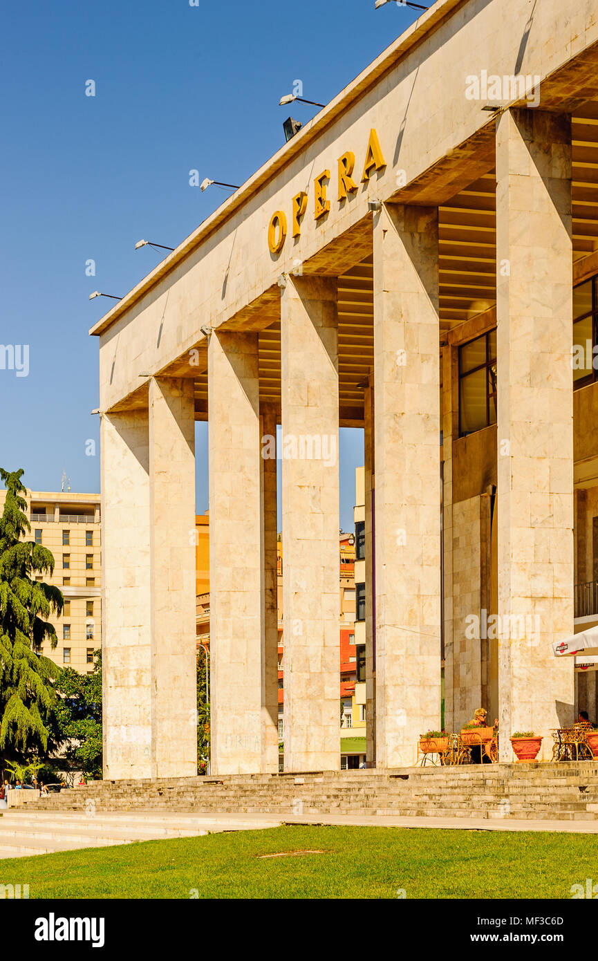 Opera house of Tirana, Albania Stock Photo - Alamy