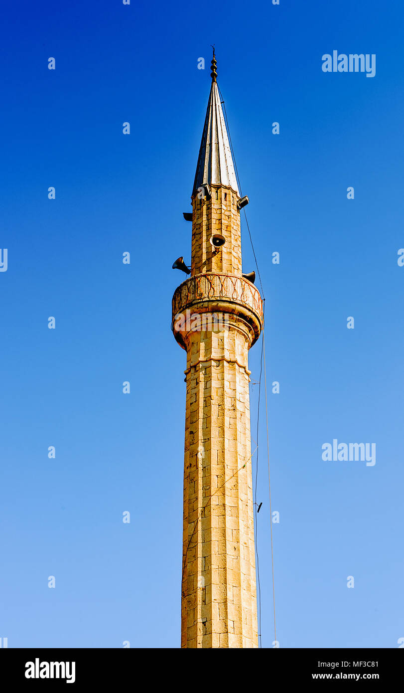 Et'hem Bey Mosque (Xhamia e Et'hem Beut), the center of the Albanian ...