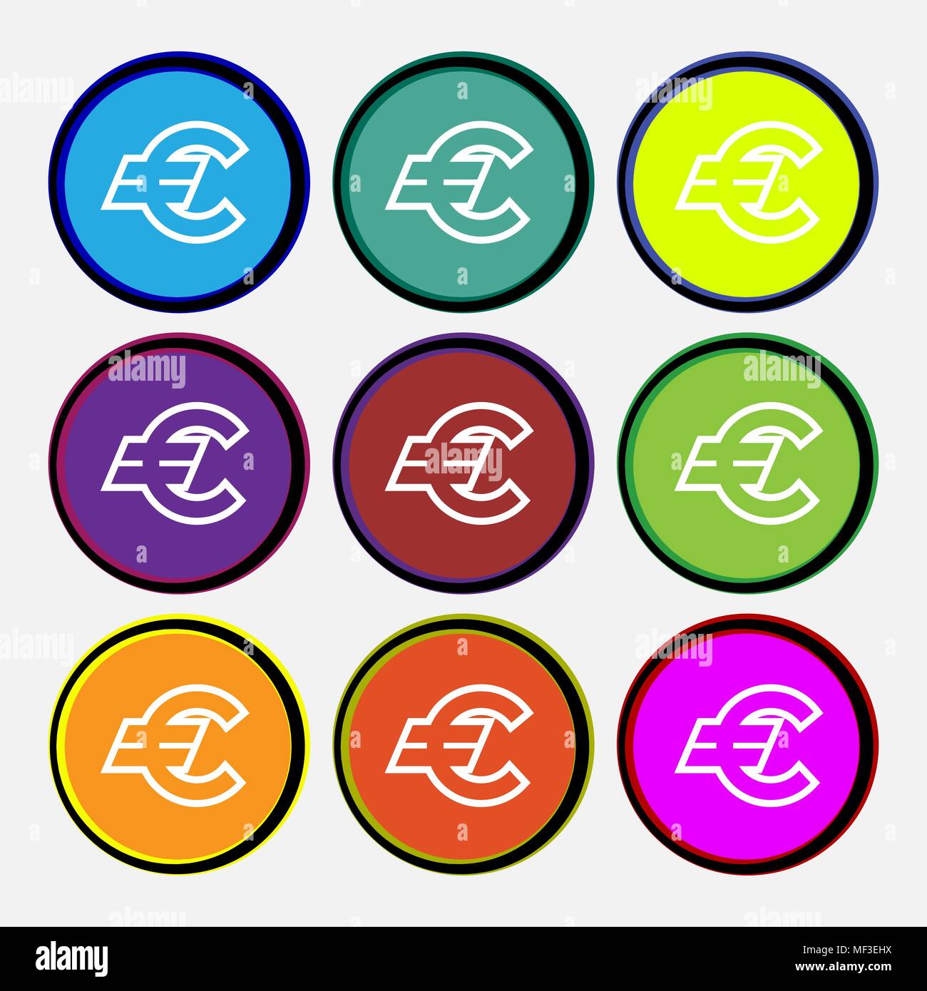 Nine euro Stock Vector Images - Alamy