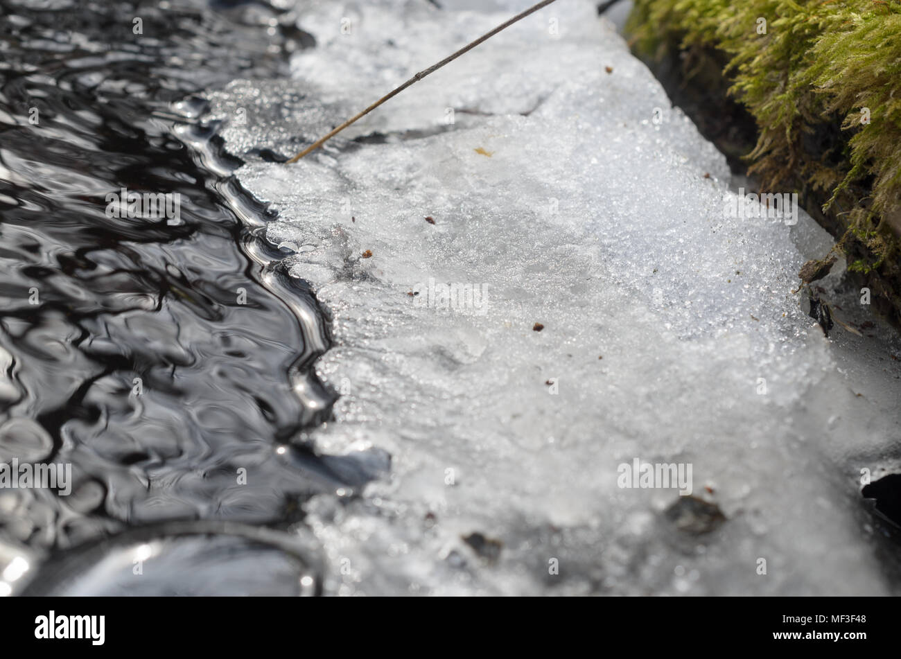 Close up meltwater stream hi-res stock photography and images - Alamy