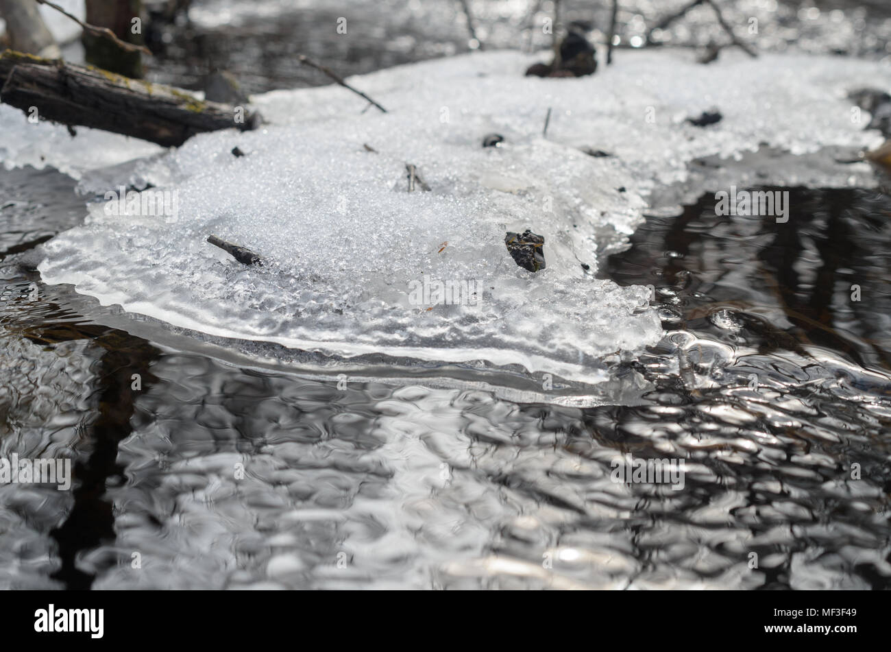 Close up meltwater stream hi-res stock photography and images - Alamy