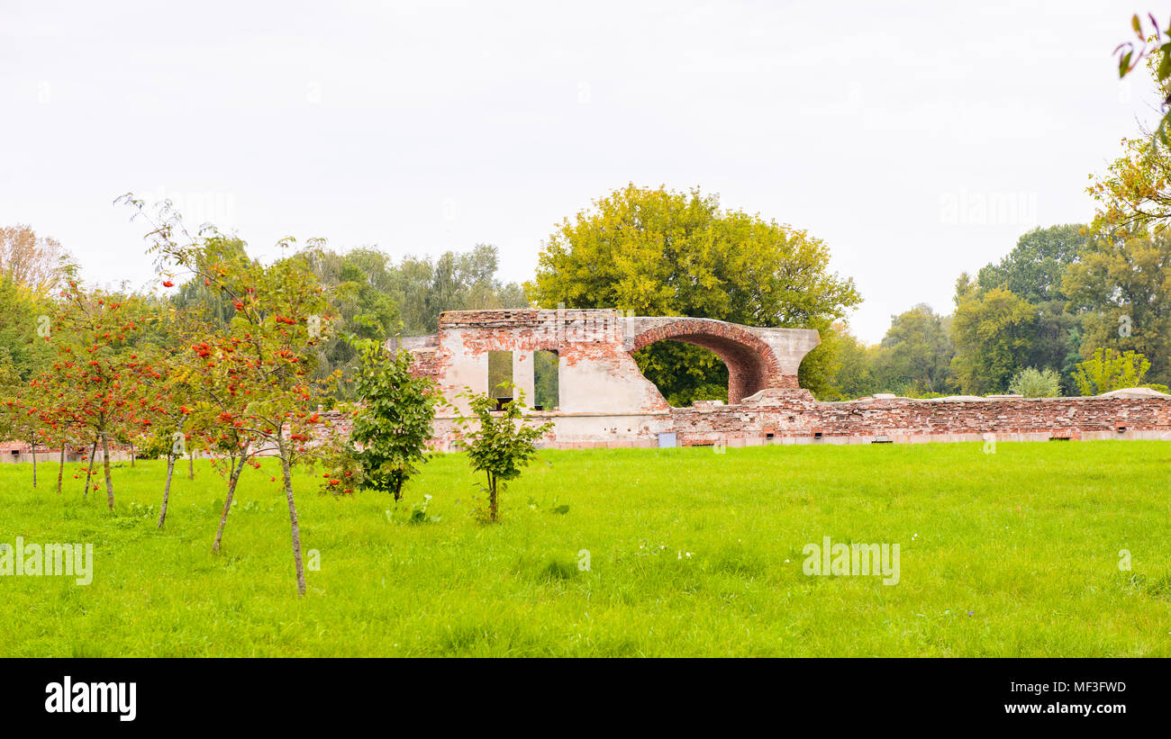 Walls of the Brest Fortress, Brest, Belarus. It is one of the Soviet ...