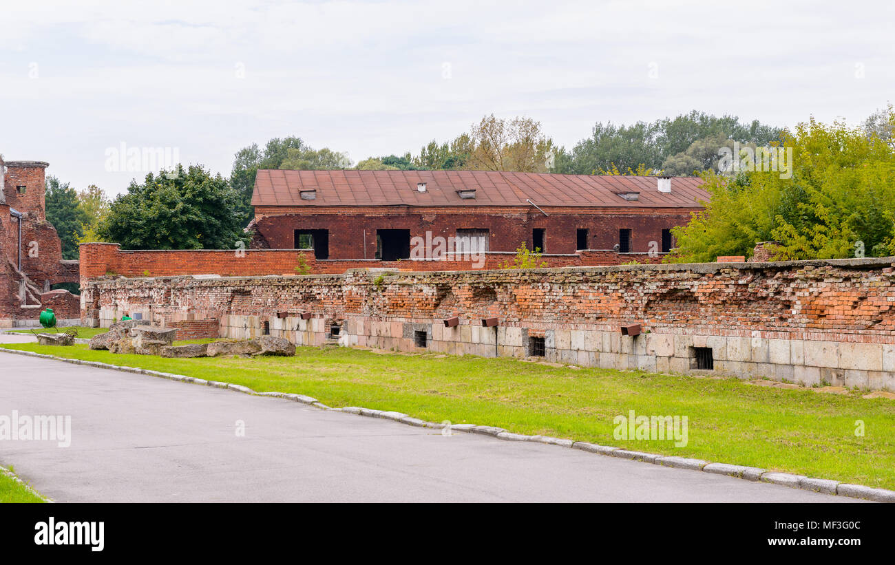 Walls of the Brest Fortress, Brest, Belarus. It is one of the Soviet ...