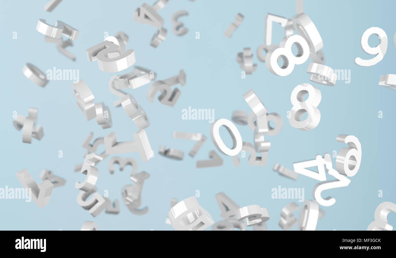 Floating numbers hi-res stock photography and images - Alamy