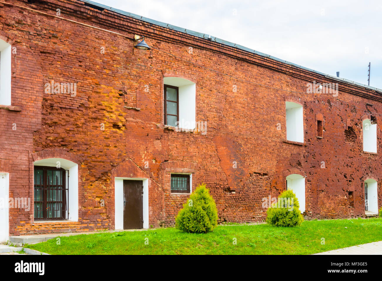 Walls of the Brest Fortress, Brest, Belarus. It is one of the Soviet ...