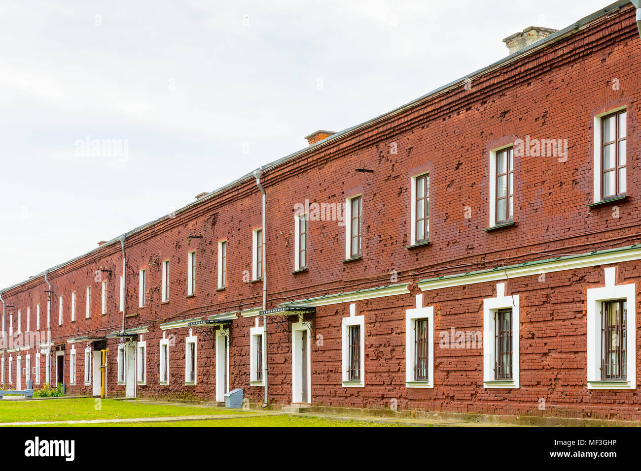 Walls of the Brest Fortress, Brest, Belarus. It is one of the Soviet ...