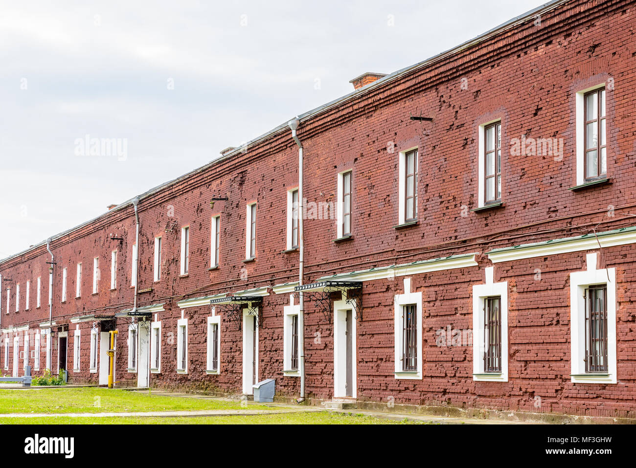 Walls of the Brest Fortress, Brest, Belarus. It is one of the Soviet ...