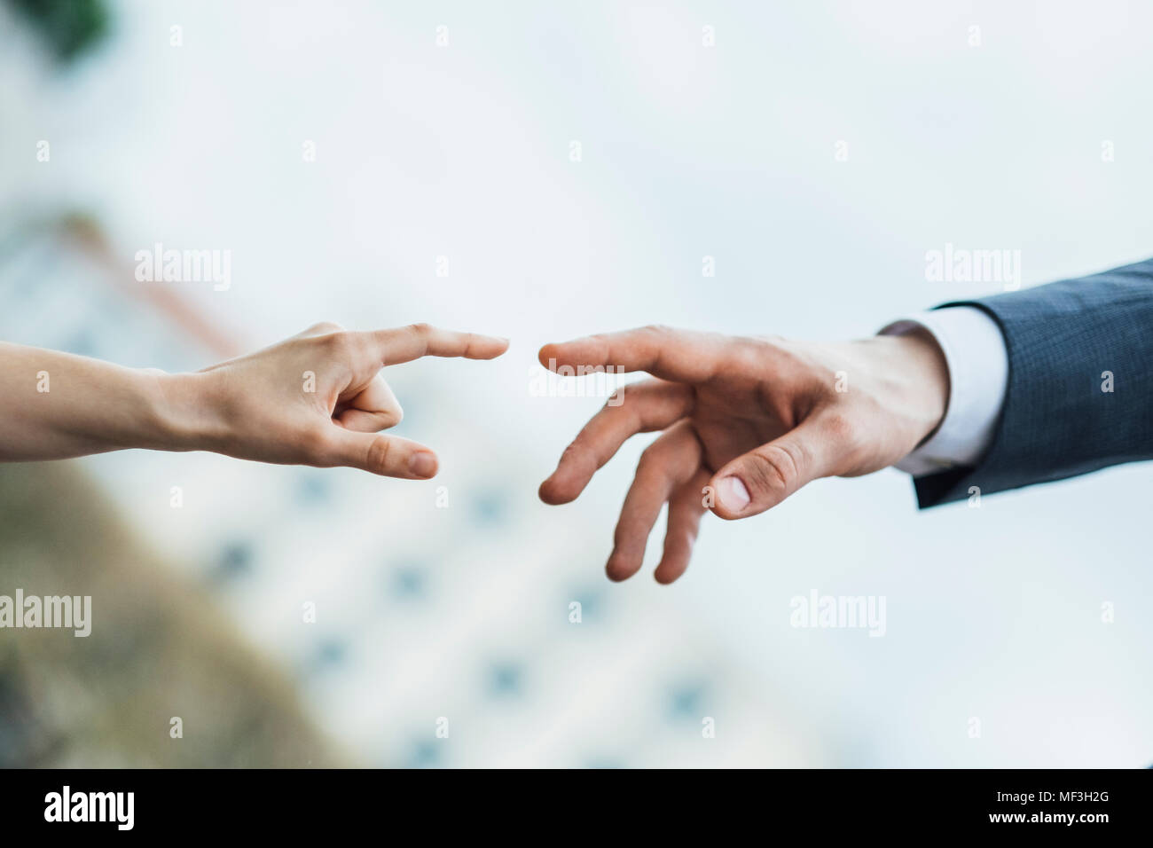 Woman man relationship finger hi-res stock photography and images - Alamy