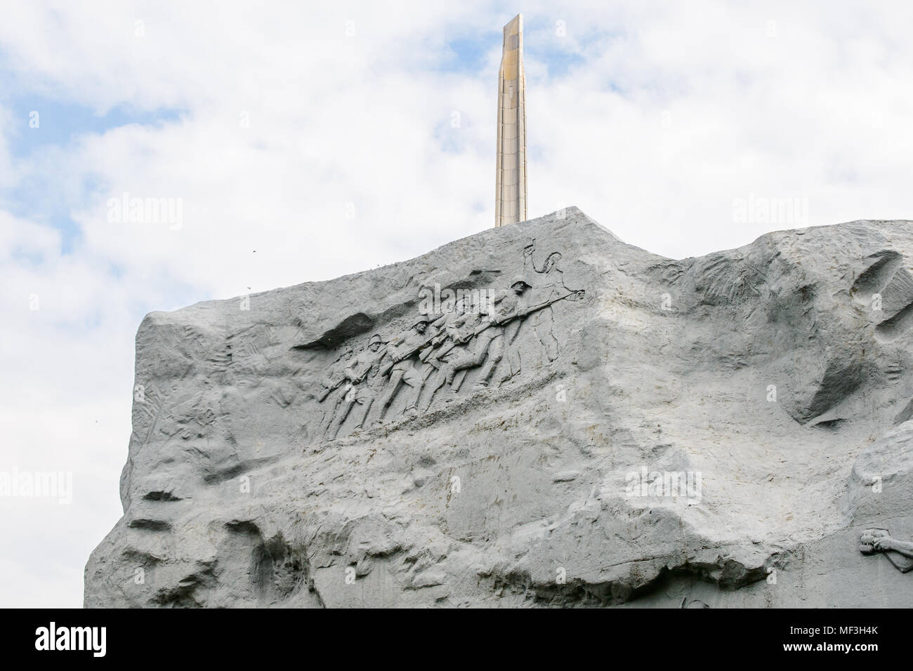 War monument in the Brest Fortress, Brest, Belarus. It is one of the ...