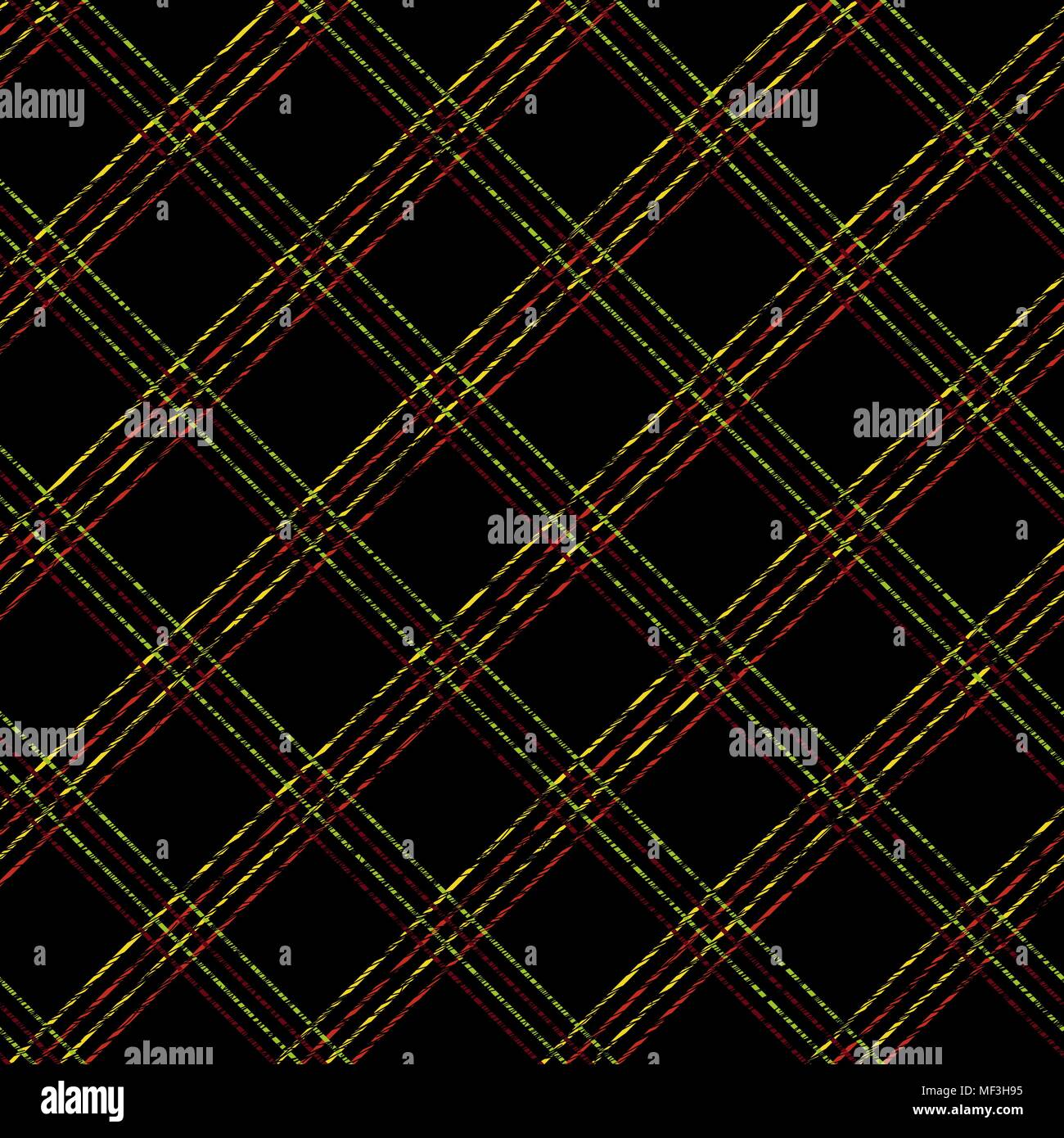Endless vector pattern with Plaid Fabric. Simple checkered template ...