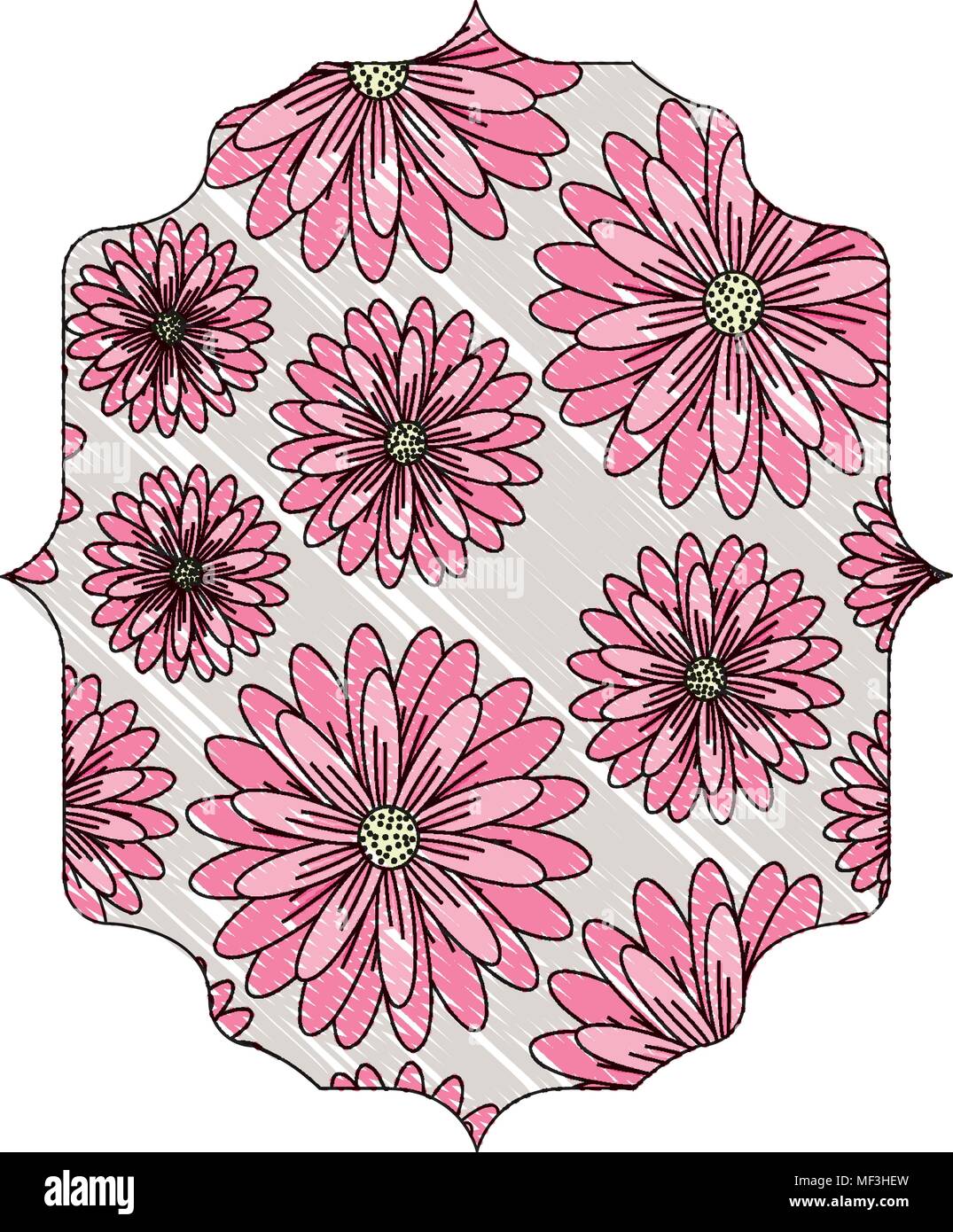 colorful decorative arabic frame with floral design, vector ...