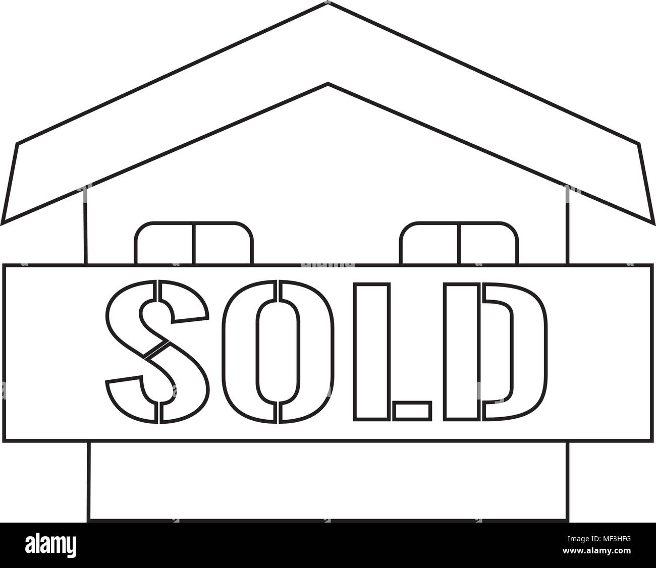abstract buying home symbol on a white background Stock Vector Image ...