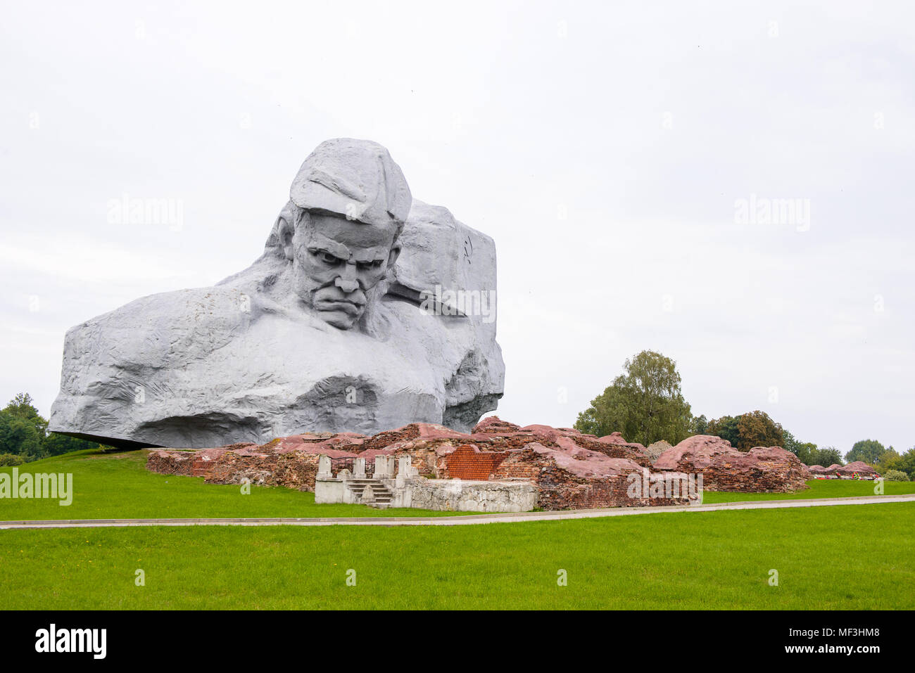 Unknown soldier monument of the Brest Fortress, Brest, Belarus. Soviet ...