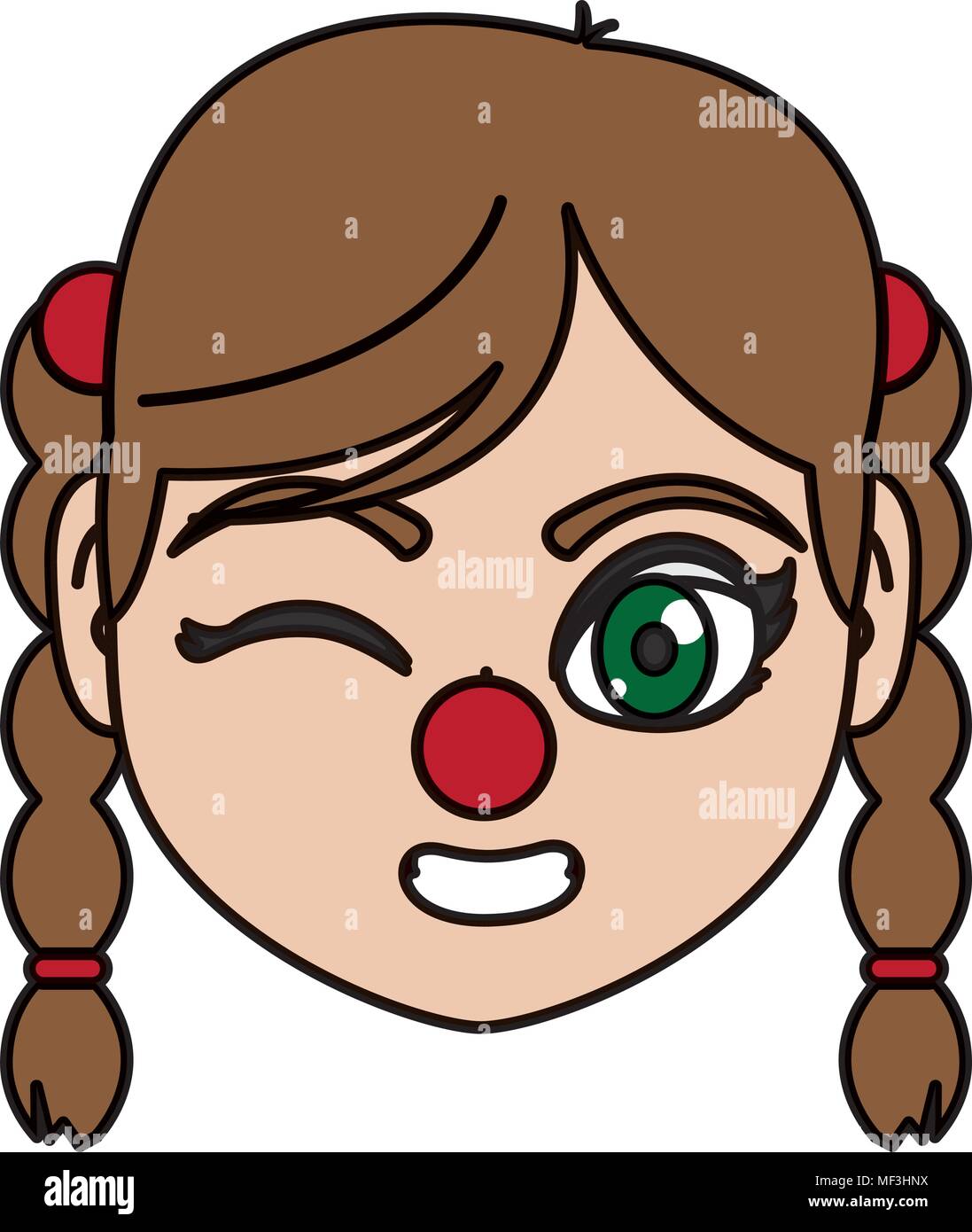 Girl Nose Vector