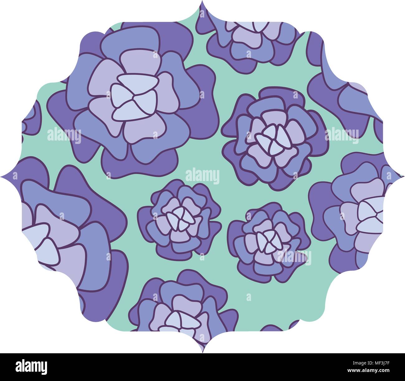 colorful arabic frame with beautiful flowers design. vector ...