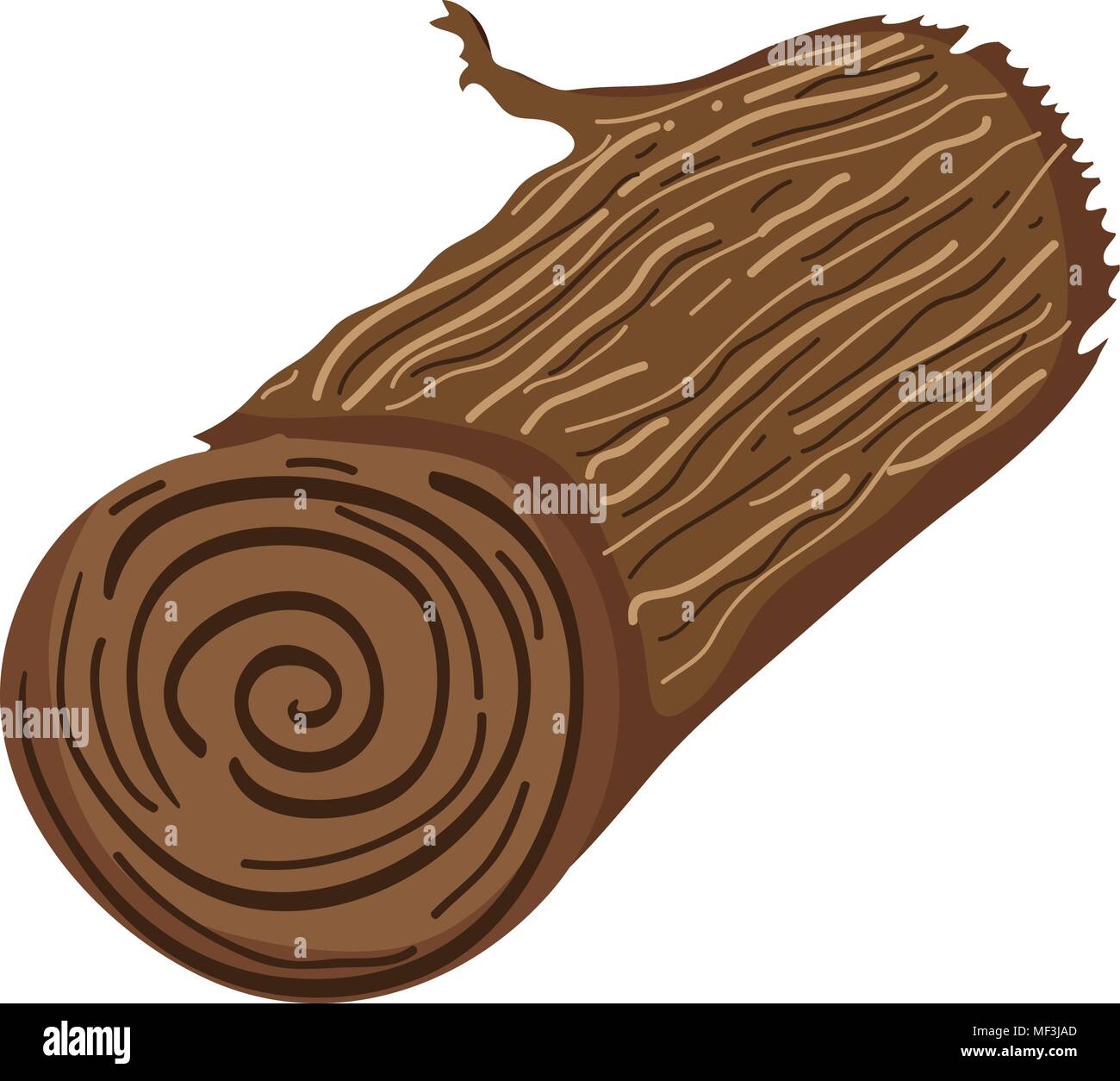 natural wooden log exotic texture vector illustration Stock Vector ...