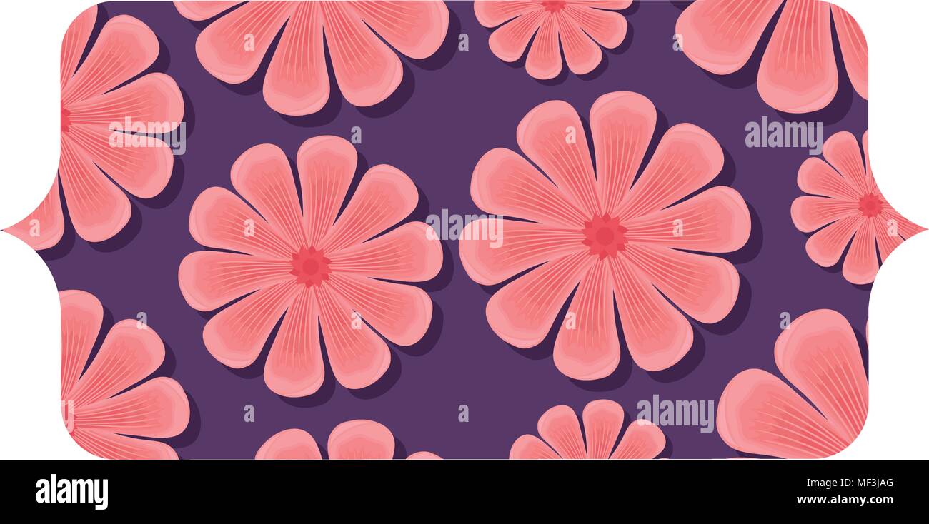 colorful decorative banner with floral design, vector illustration ...