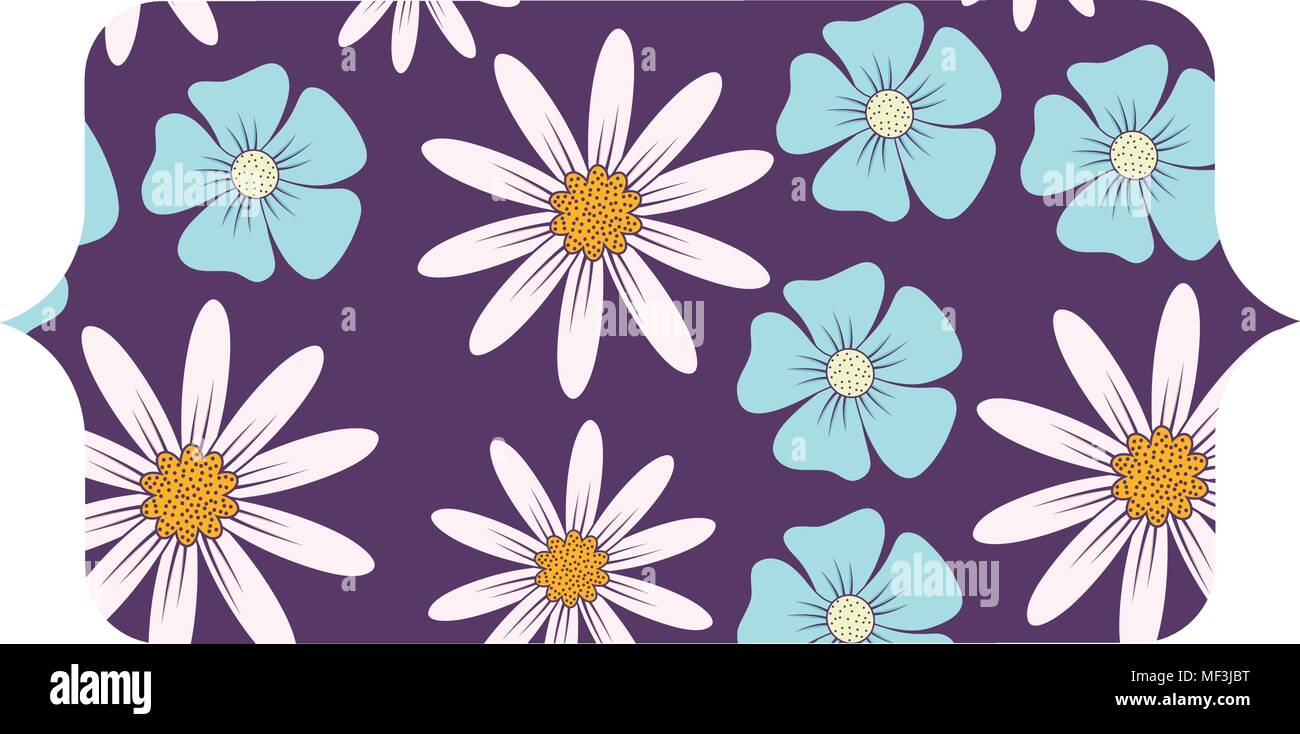 colorful decorative banner with beautiful flowers design, vector ...