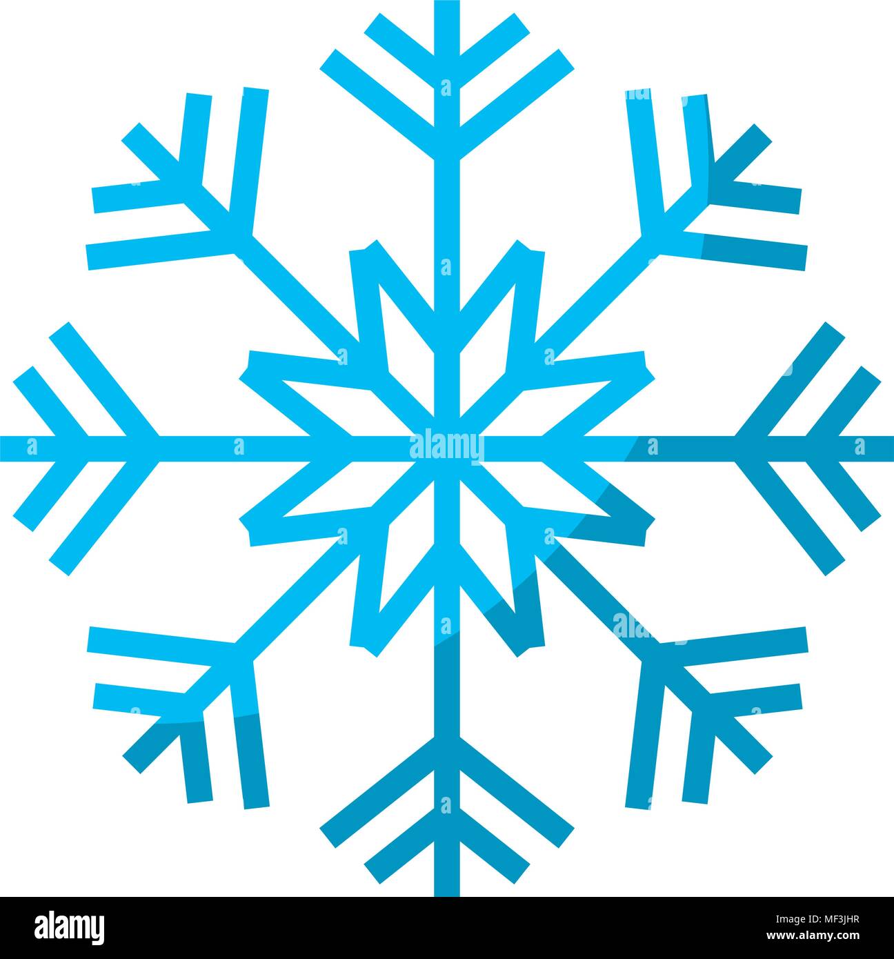nature snowflake design in winter season vector illustration Stock ...