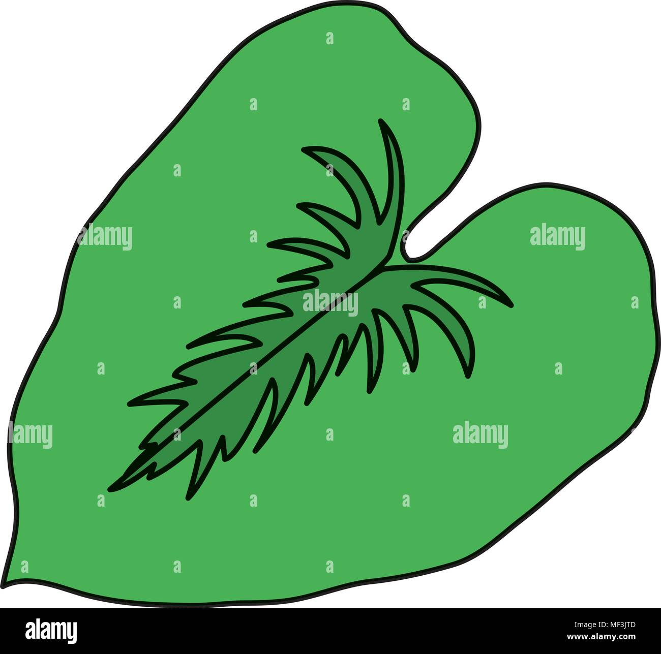 color spring nature leaf tree design vector illustration Stock Vector ...