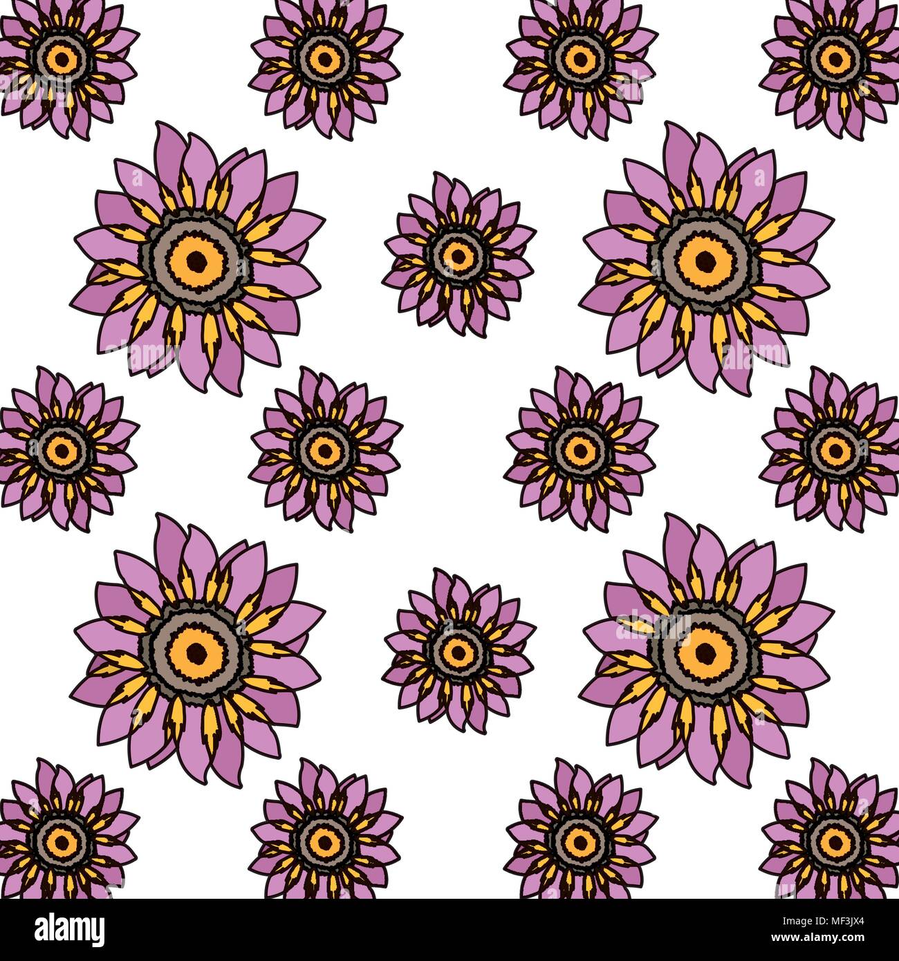 color natural flower with beautiful petals background vector ...