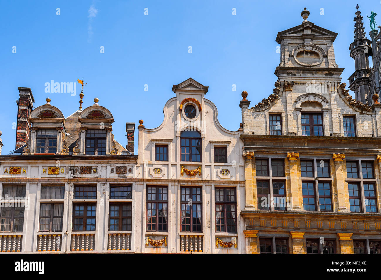 Architecture On The Grand Place Grote Markt The Central Square Of