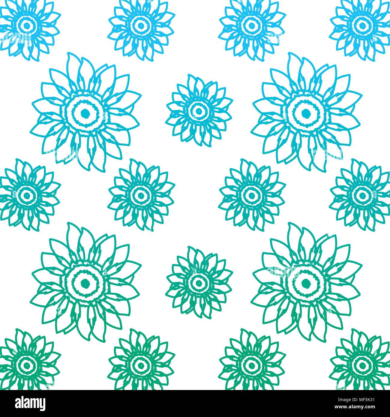 degraded line natural flower with beautiful petals background vector ...