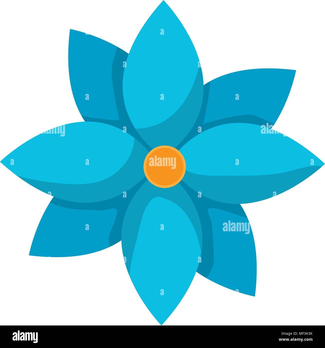 nature flower with nice patals design vector illustration Stock Vector ...
