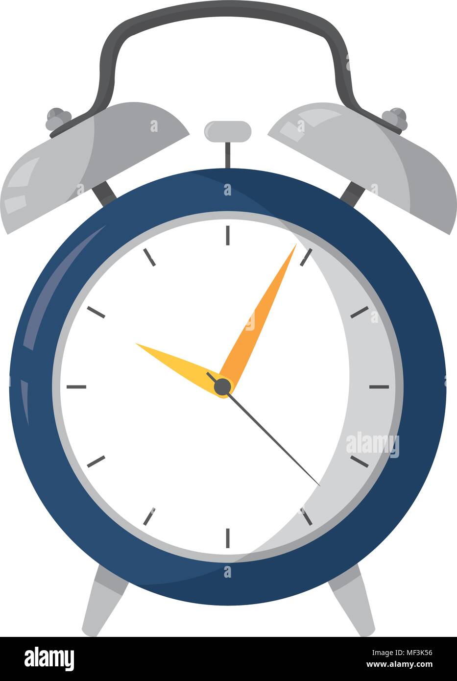 circle clock alarm object design vector illustration Stock Vector Image ...