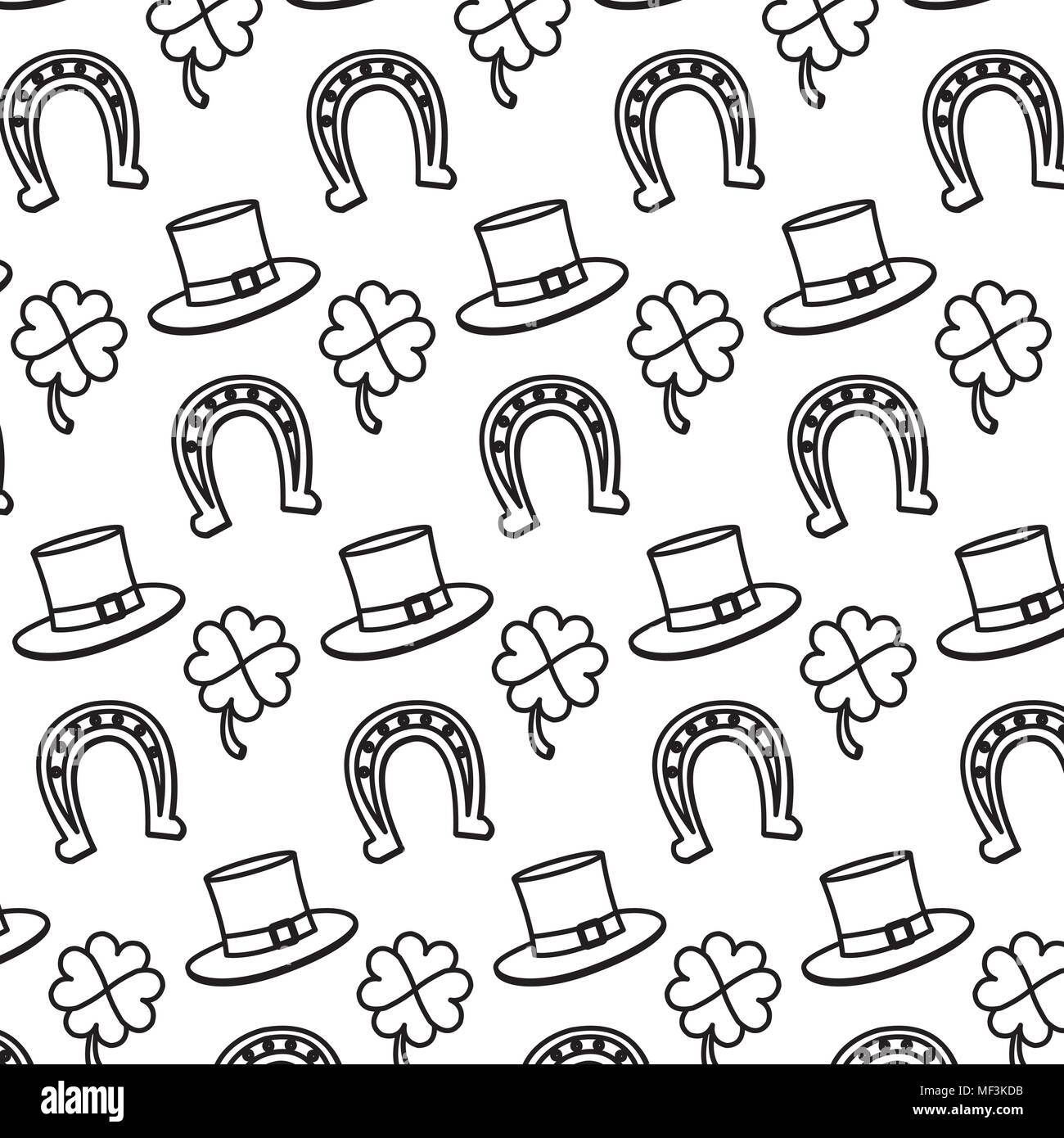 line st patrick day celebration background vector illustration Stock Vector Image & Art - Alamy