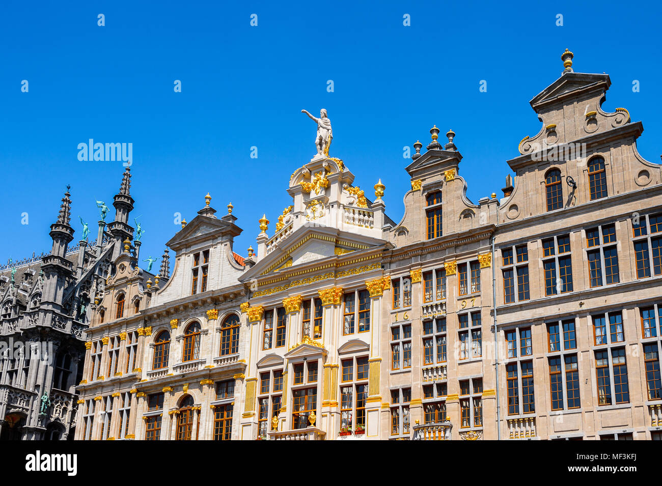 Architecture On The Grand Place Grote Markt The Central Square Of