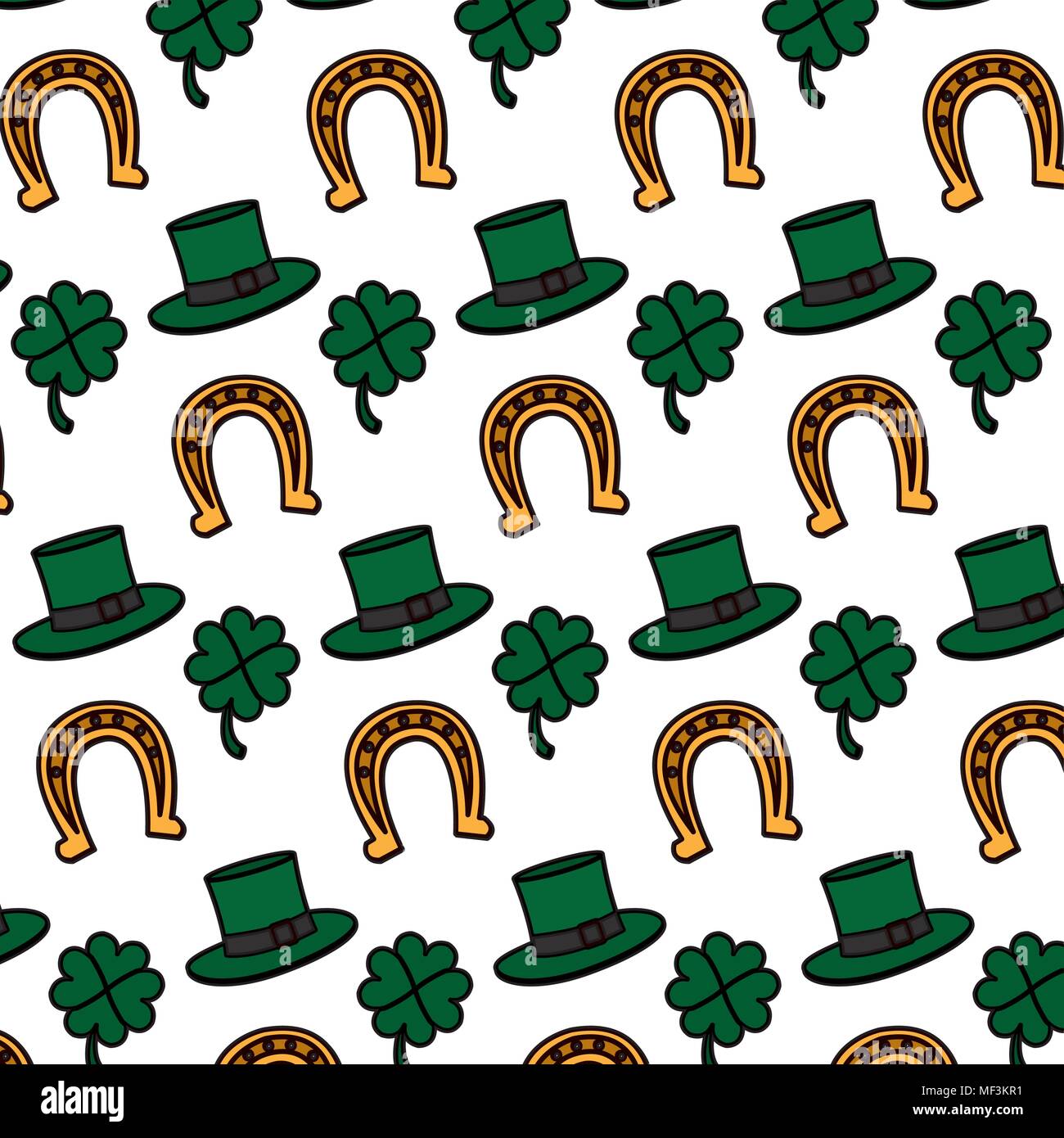color st patrick day celebration background vector illustration Stock ...