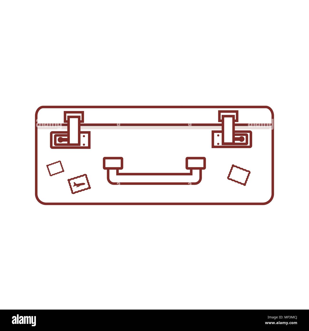 Retro luggage tag on Stock Vector Images - Alamy